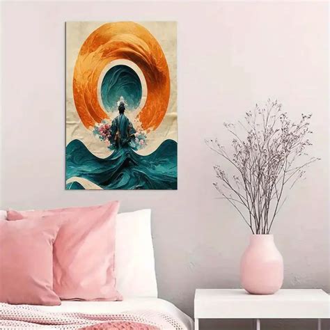 남성을 위한 고대적인 위엄의 실루엣 캔버스 아트 거실 침실 사무실 등을 위한 아프리카 부족 추상 벽 장식 명 Temu