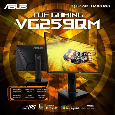 Asus Tuf Gaming Vg Qm Vg Qm Vg Qm A Full Hd Hz Fast Ips Hdr Zzm Trading