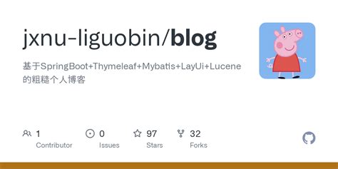 GitHub jxnu liguobin blog 基于SpringBoot Thymeleaf Mybatis LayUi Lucene的粗糙个人博客