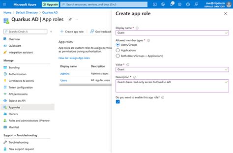 Role Based Access Control With Quarkus And Microsoft Azure Active