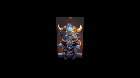 Blue Goblin With Gold Armor A Blue Goblin W Download Free 3d Model By Klrxyz [6e1f8fd