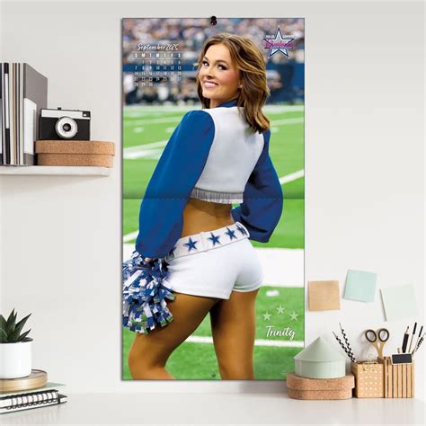 Nfl Dallas Cowboys Cheerleaders 16 Month 2026 Wall Calendar