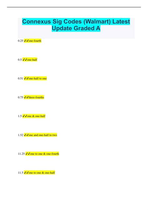 Connexus Sig Codes Walmart Latest Update Graded A Connexus Sig