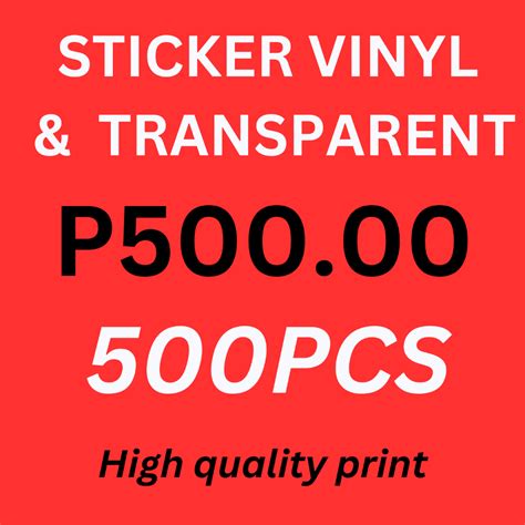 Sticker Vinyl And Glossy Shopee Philippines