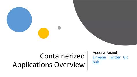 Containerized Applications Overview Pptx
