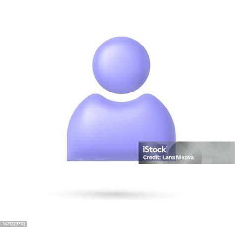 User Ui Design User From The Group Chat Or App Vector Illustrationvector In 3d Style Stock