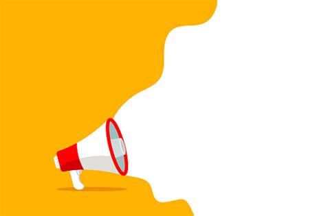 확성기 스피커 배너 발표 광고 프로모션 및 그랜드 세일 소매 쇼핑 온라인 마케팅 템플릿 배너 포스터 및 배경에 대 한 벡터 그림 개념에 대한 스톡 벡터 아트 및 기타 이미지