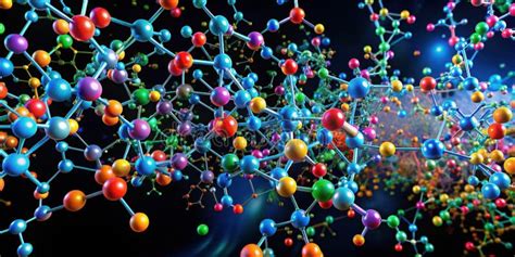 A Vibrant Complex Network Of Interconnected Molecules Representing