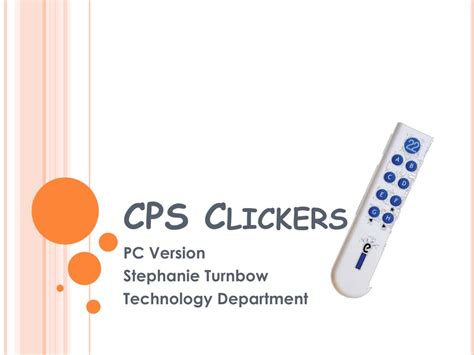 Ppt Cps Clickers Powerpoint Presentation Free Download Id 2271022