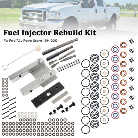 Injector Rebuild Kit Fit For 7 3l Power Stroke 94 03 W Vice Clamp And Tools Spring