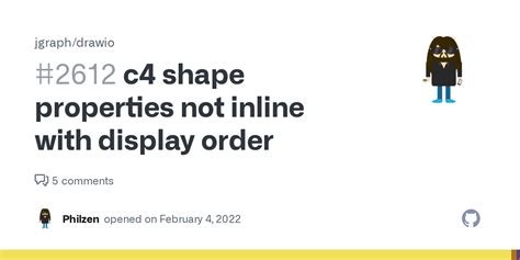 C4 Shape Properties Not Inline With Display Order · Issue 2612 · Jgraphdrawio · Github