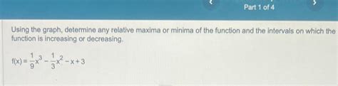Solved Part 1 ﻿of 4using The Graph Determine Any Relative