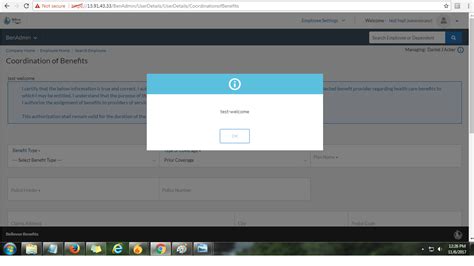 Nf 4450 Azure Functional Any Company Coordination Of Benefits System Messages For Ca