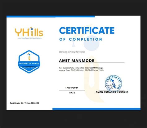 amit manmode on linkedin coursecompletion iotinternships iot projects iotcertificates…