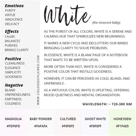 Meaning Of The Color White Symbolism Common Uses More