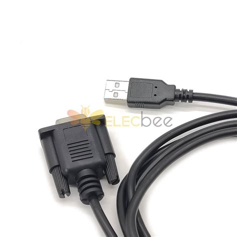 USB Straight Type Male To D Sub Pin Female Straight Connector With RS Serial Programming