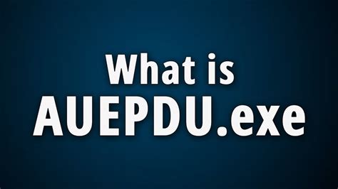 What Is AUEPDU Exe AMD User Experience YouTube