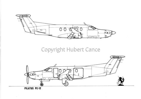 Pilatus Pc12 Original Art By Hubert Cance How To Plan Plan