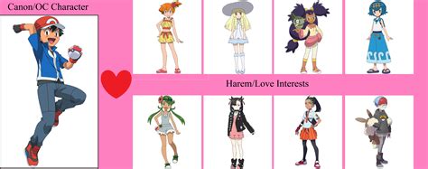 Ashs Harem By Mangaanimechampion On Deviantart