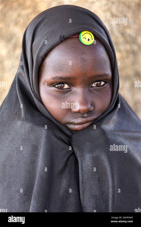 Portrait Of A Beautiful Arbore Girl With A Blanket Covering Over Her