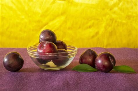 Premium Photo Red Plum Or Red Beauty It Is A Variety Of The Japanese Plum Its Skin Is Red And