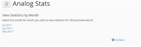 Panduan Cara Menggunakan Fitur Analog Stats Di Cpanel Tutorial Dicloud