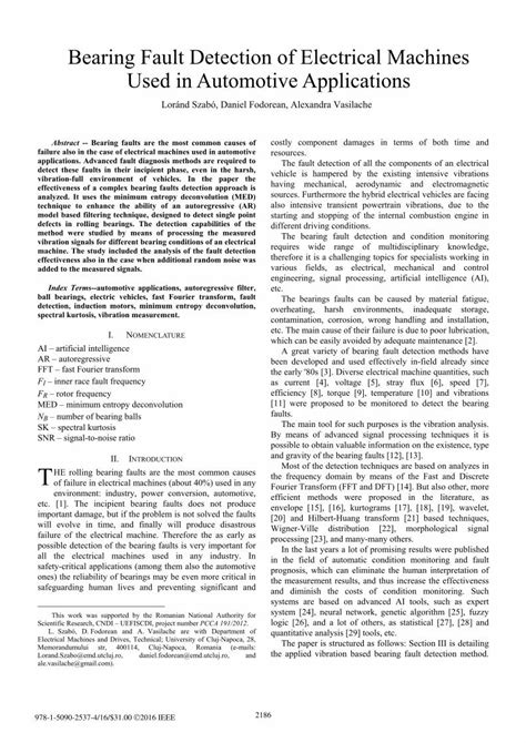 pdf bearing fault detection of electrical machines used in dokumen tips