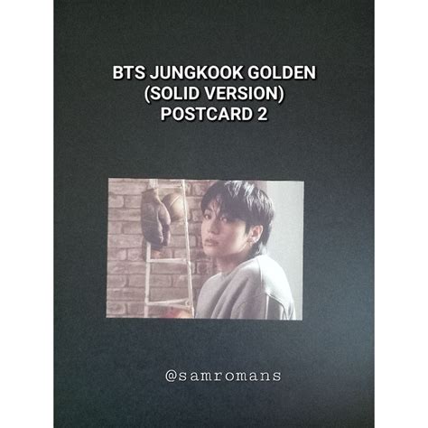 โพสต์การ์ด bts jeon jungkook golden solid version อย่างเป็นทางการ 2