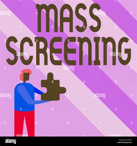 Text Sign Showing Mass Screening Business Concept Health Evaluation