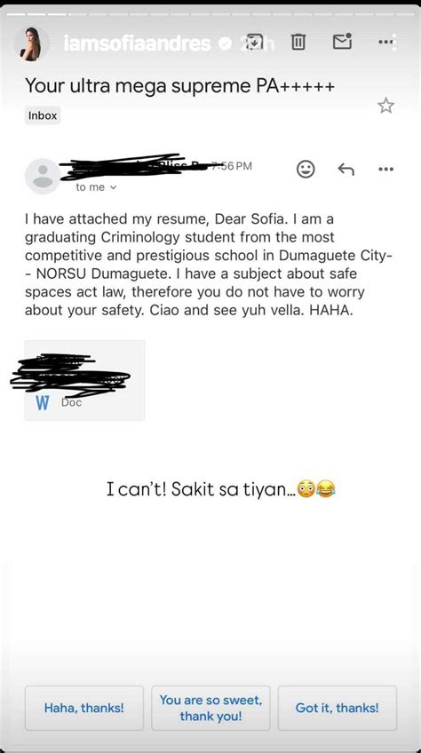 Sofia Andres Nag React Sa Emails Na Natanggap Matapos Ang Post Niya Ukol Sa Paghahanap Ng Pa