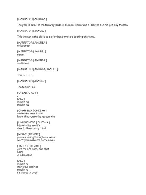 Musical Script 20 Pdf