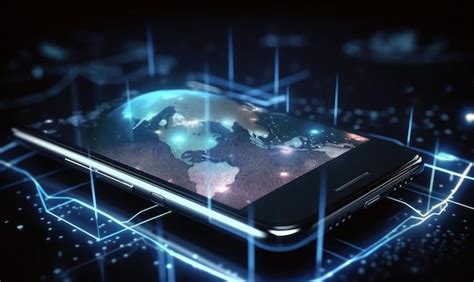 Premium Ai Image Mobile Smart Phone With Global Network Connection Technology Innovative And