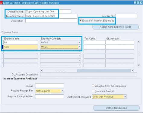 Oracle Applications Oracle Iexpenses Setups In R12