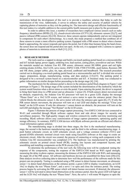 An Internet Of Things Based Touchless Parking System Using Esp32 Cam Pdf