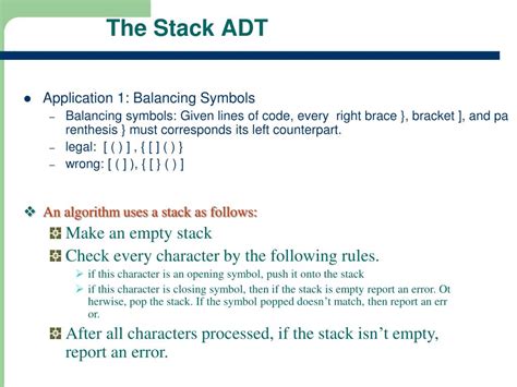 ppt the stack adt powerpoint presentation free download id 1212410