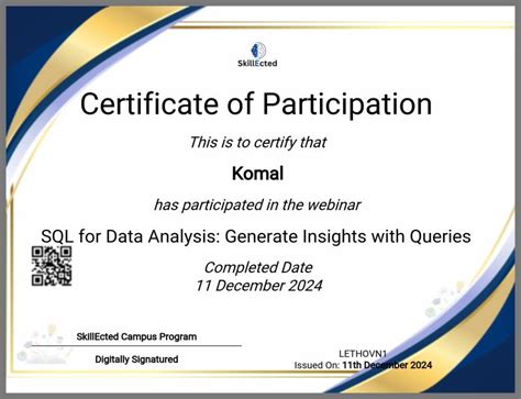 Sql Dataanalysis Professionalgrowth Continuouslearning Skillected Komal Thakur