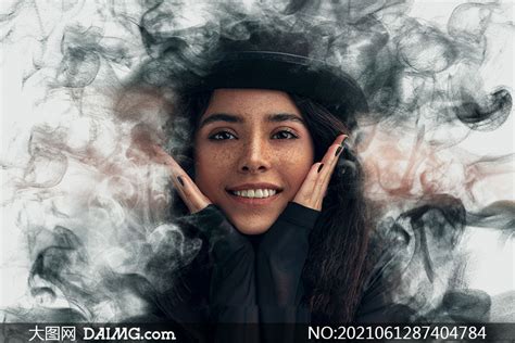 缥缈缭绕烟雾效果智能模板分层素材 大图网图片素材