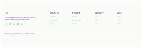 footers sections official ninjabootstrap ui components