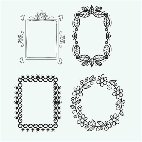 Premium Vector Decorative Text Dividers Floral Ornament Border