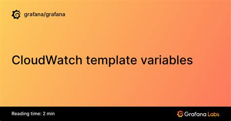 Cloudwatch Template Variables Grafana Documentation
