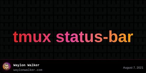 tmux status bar