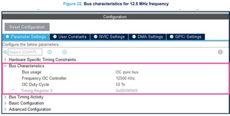 i3c bus using in stm32h5 series ams and stm32