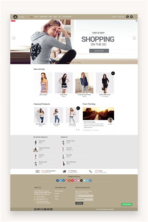 luxury ecommerce wordpress theme market wp themes