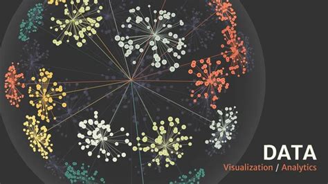 vector big data visualization visual information complexity data analytics representation stock