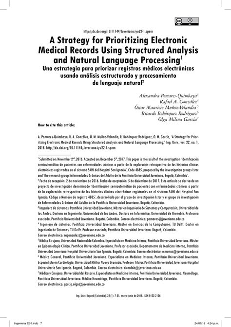 Pdf A Strategy For Prioritizing Electronic Medical Records Using Structured Analysis And