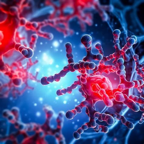 Premium Ai Image Virus Cells Medical Background