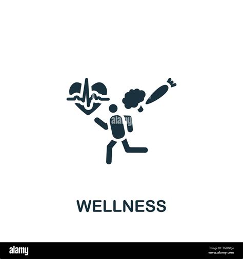 Wellness Icon Monochrome Simple Sign From Employee Benefits Collection Wellness Icon For Logo