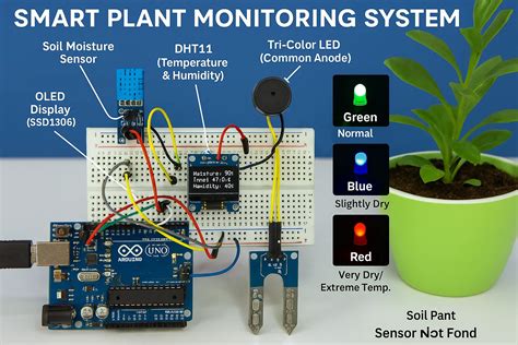 Smart Plant Monitoring System Using Arduino Electronic Projects