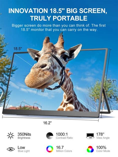 Jual Uperfect 18 5inch Portable Monitor 1080p 120hz Ips Monitor Gaming For Switch Xbox Ps3 4 5