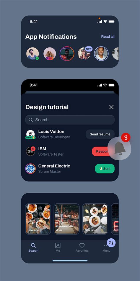 Notifications Ui Design Inspiration Behance